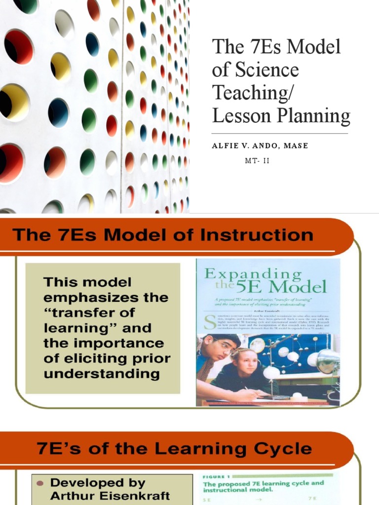 The 7es Model of Science Teaching | PDF | Experiment | Cognition