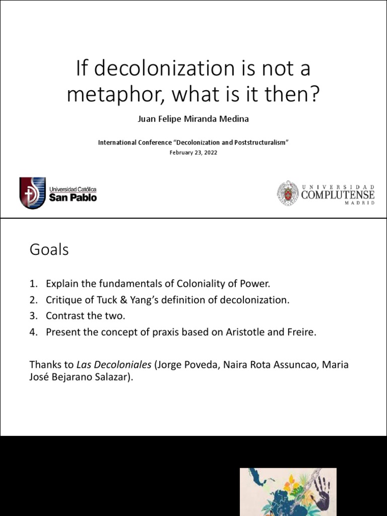 If Decolonization Is Not A Metaphor, What Is It Then | PDF | Praxis ...