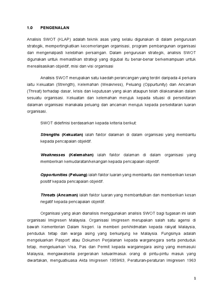 1.0 Pengenalan | PDF