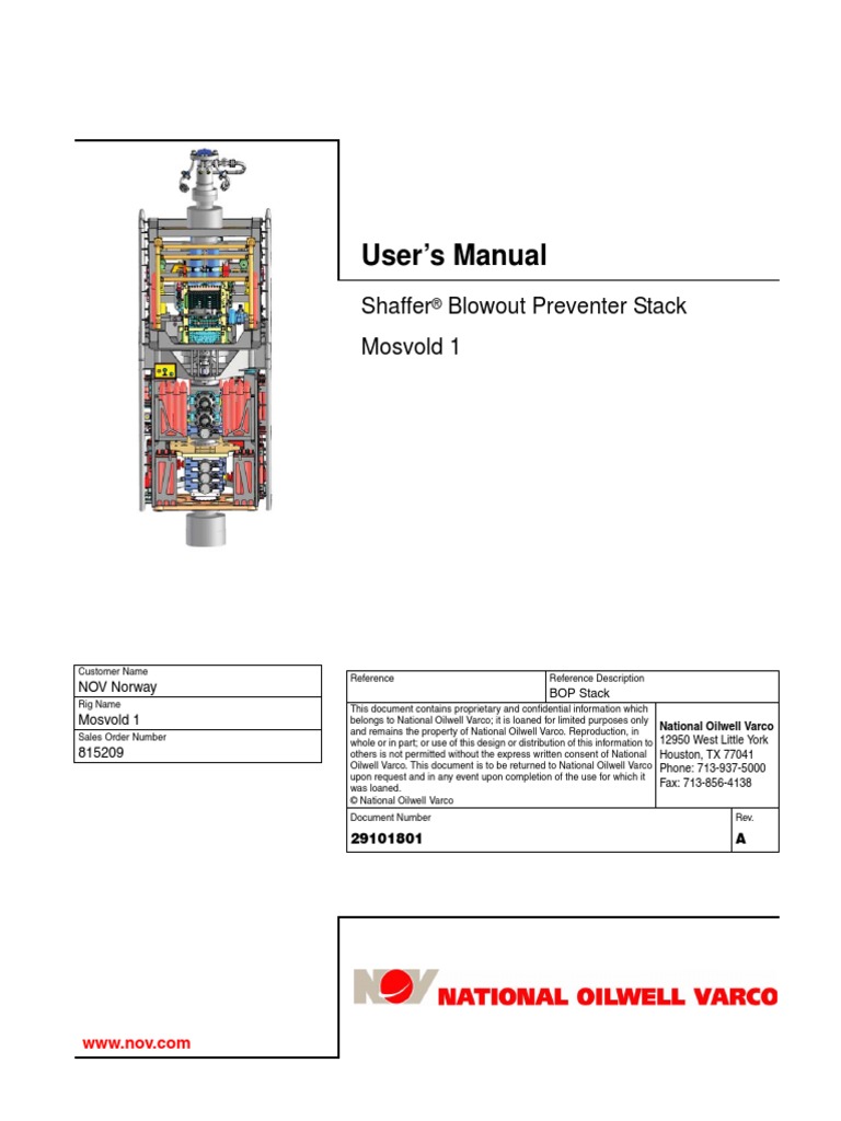 BOP Stack Manual (Read Only) 29101801 | PDF | Mechanical Engineering ...