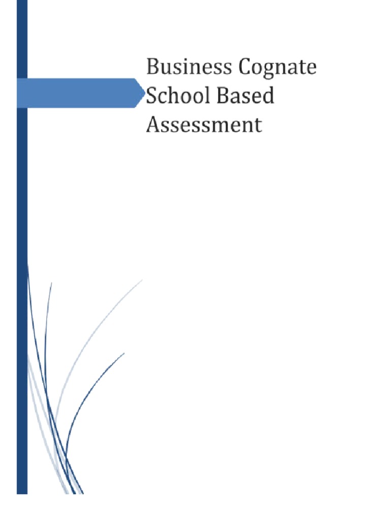 Sample Business Cognate SBA | PDF | Questionnaire | Profit (Economics)