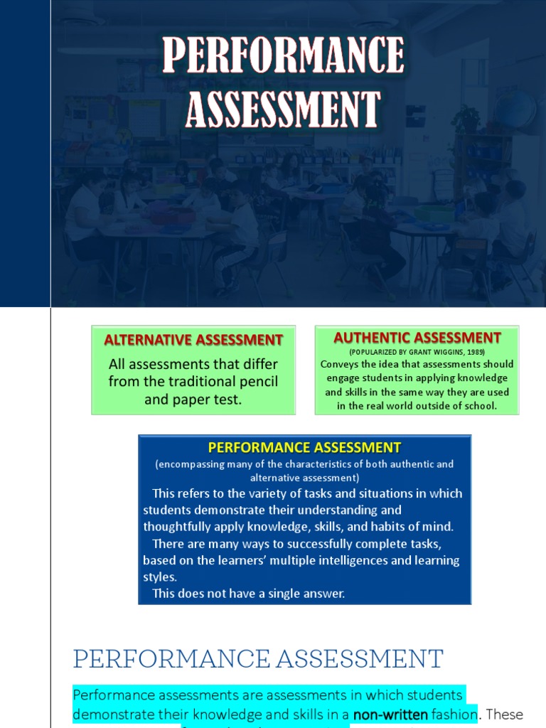 2.0 Performance Assessment | PDF | Educational Assessment | Teachers
