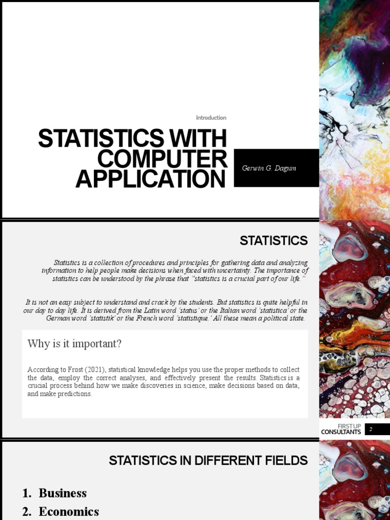 Statistics With Computer Application | PDF