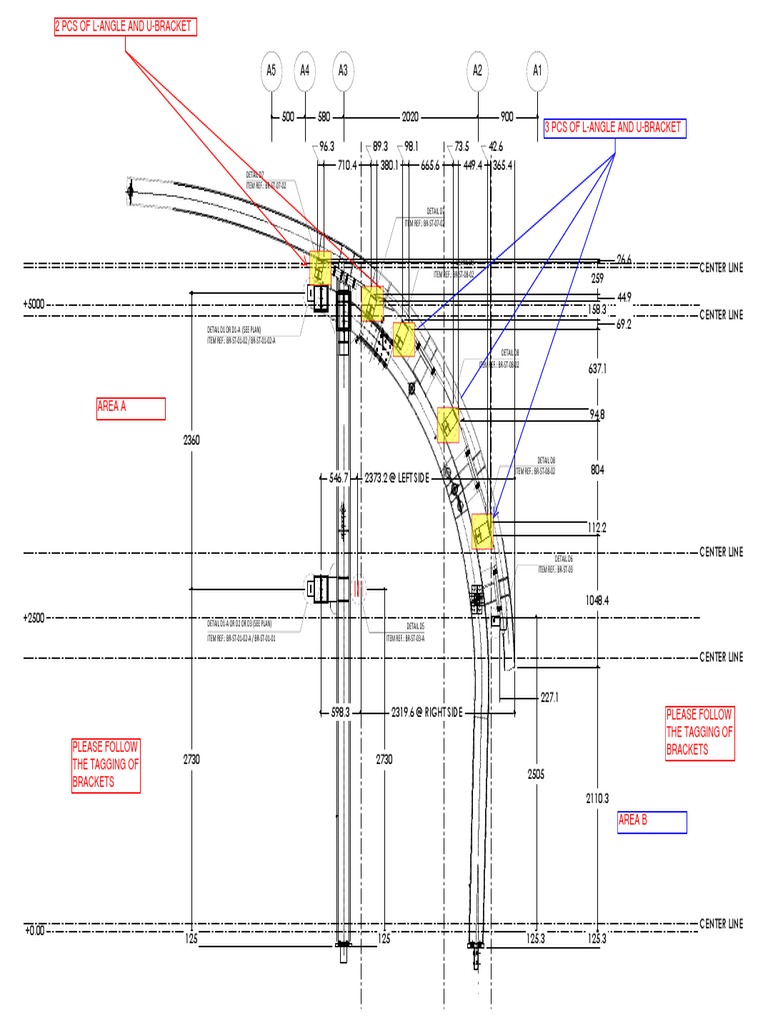 Detail drawings and specifications for L-angle and U-bracket components ...