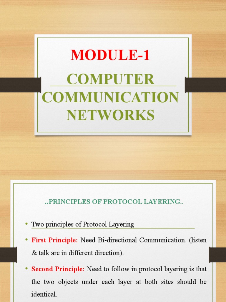 Module-1: Computer Communication Networks | PDF | Computers