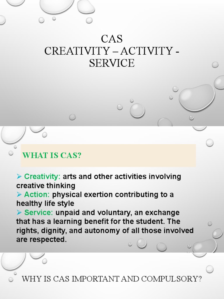 CAS Creativity - Activity - Service | PDF | Learning | Creativity