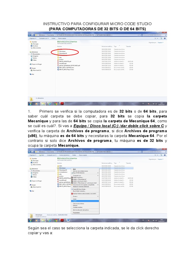 Instructivo para Configurar Microcode Studio | PDF | Archivo de ...