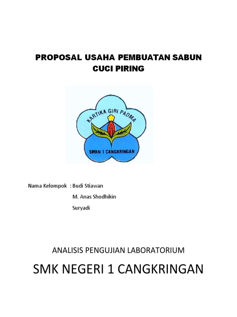 PROPOSAL Sabun PIRING | PDF | Bisnis | Griya & Taman