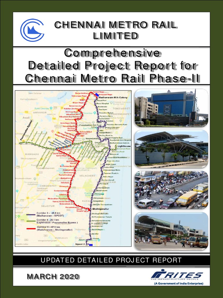 Updated DPR For Chennai Metro Rail Phase-II | PDF | Rapid Transit ...