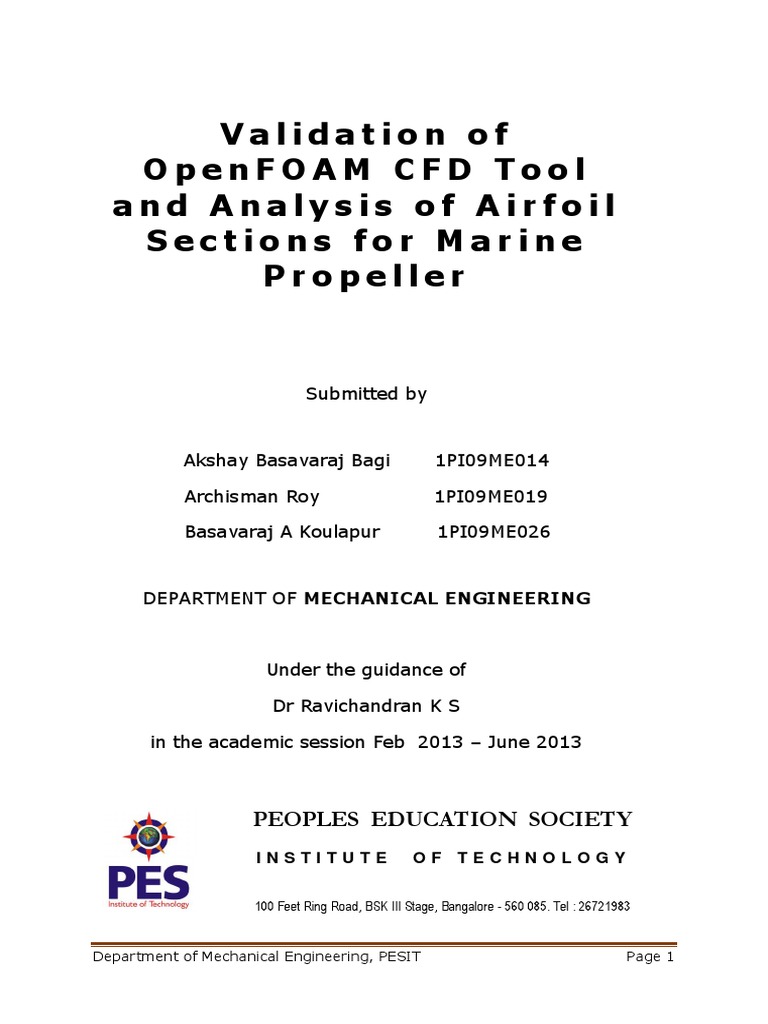 OpenFOAM CFD Tools For Marine Propeller | Download Free PDF | Fluid Dynamics | Computational ...