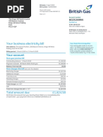 British Gas Example Bill | PDF | Invoice | Cheque
