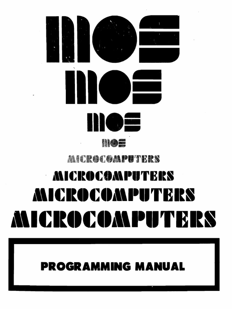 mcs6500 Family Programming Manual | PDF | Central Processing Unit | Binary Coded Decimal