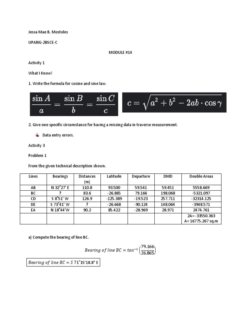 Cie 112 Sas 14 | PDF | Trigonometric Functions | Trigonometry
