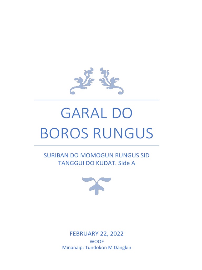 Garal Do Boros Rungus: Suriban Do Momogun Rungus Sid Tanggui Do Kudat ...