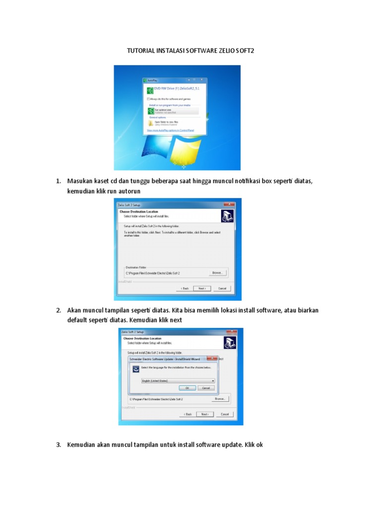 Tutorial Instalasi Software Zelio Soft2 | PDF