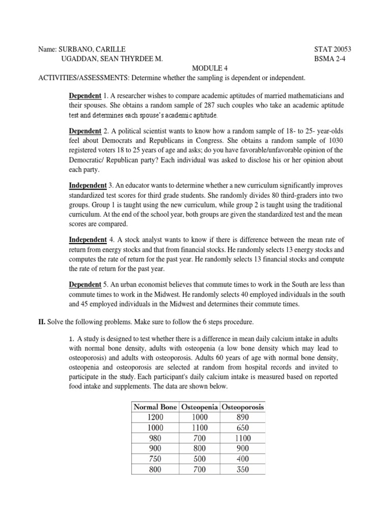 Statistics Module 4 | PDF | P Value | Statistical Hypothesis Testing