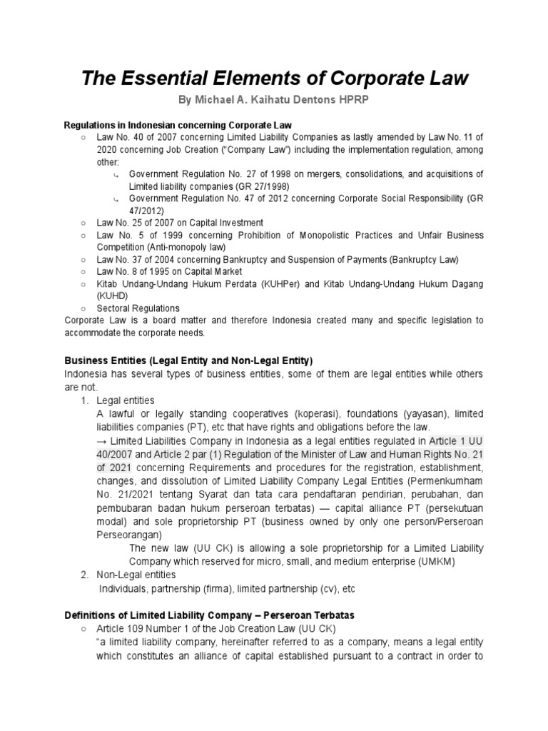 Corporate Law | PDF | Corporate Law | Legal Liability