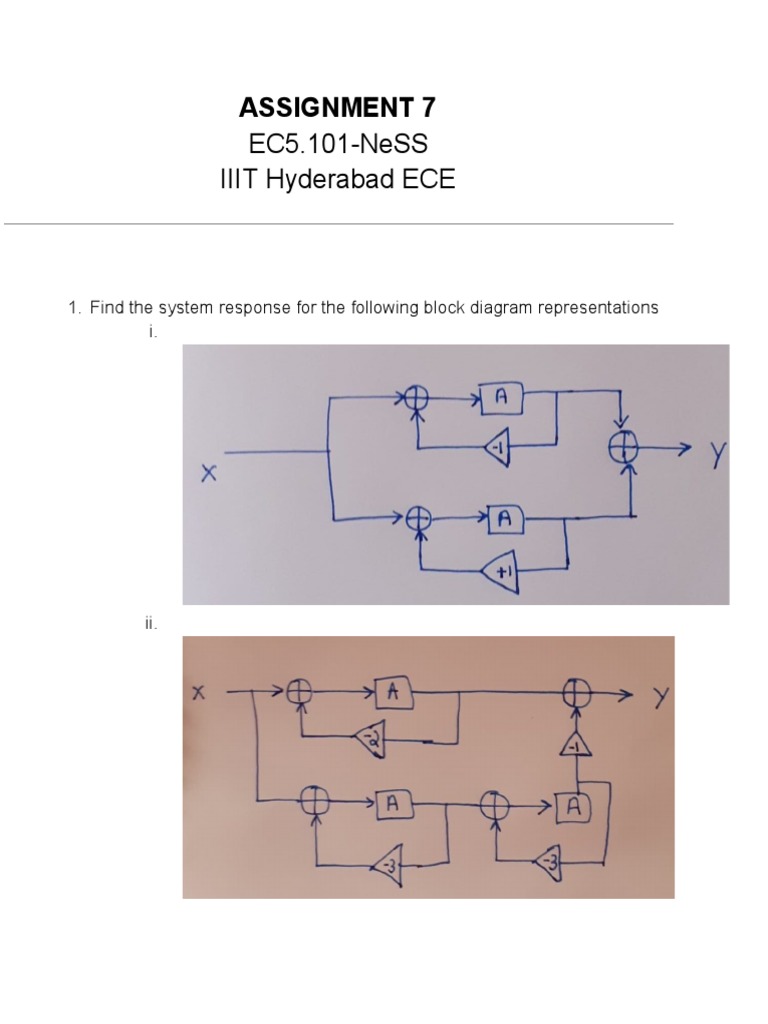 Ec5.101-Ness Iiit Hyderabad Ece: Assignment 7 | PDF