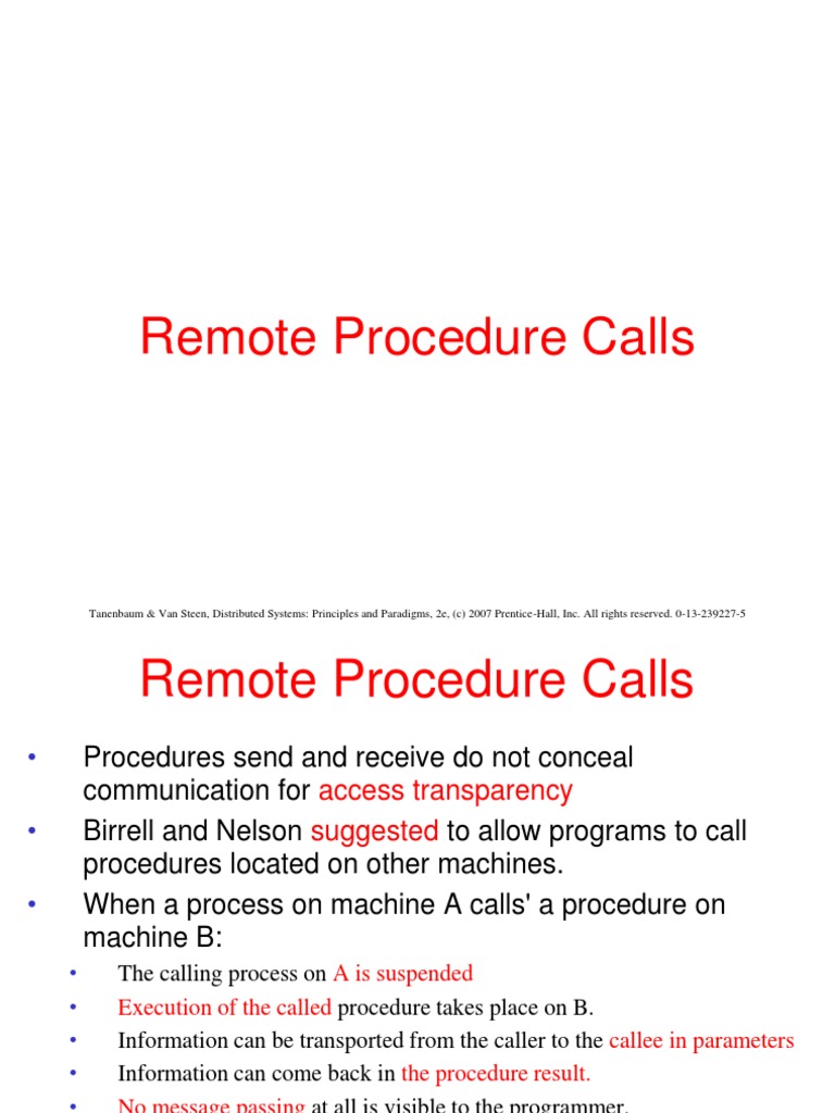 Remote Procedure Calls | PDF | Subroutine | Software
