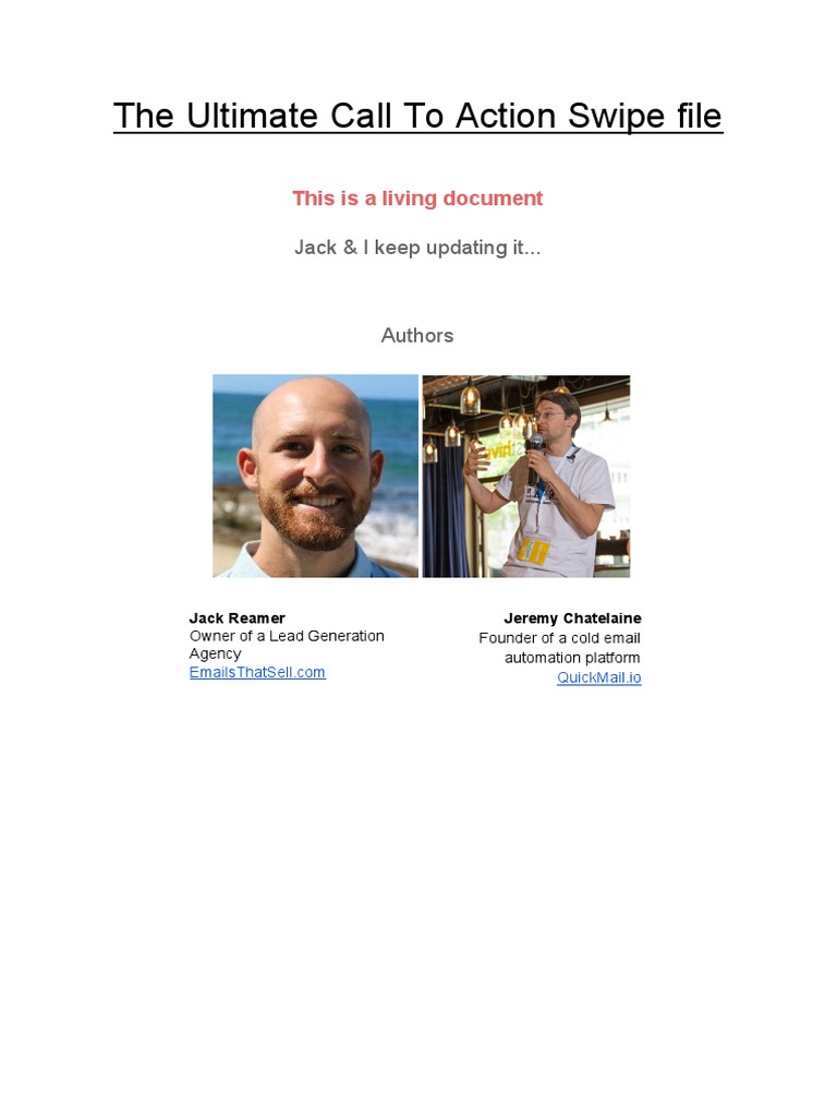 The Ultimate CTA Swipe File | PDF | Communication