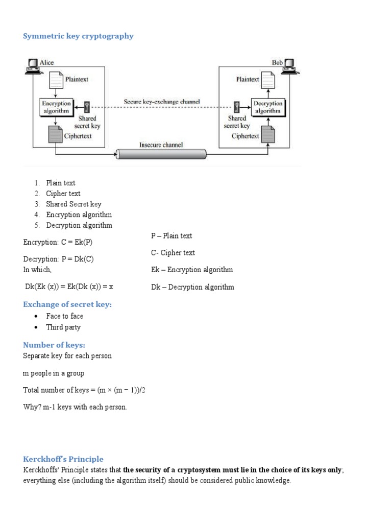 Traditional Symmetric Key Ciphers | PDF | Cryptography | Cipher