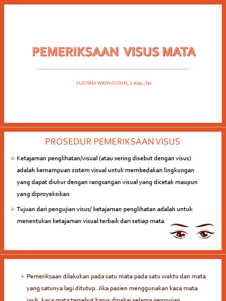 Pemeriksaan Visus Mata | PDF