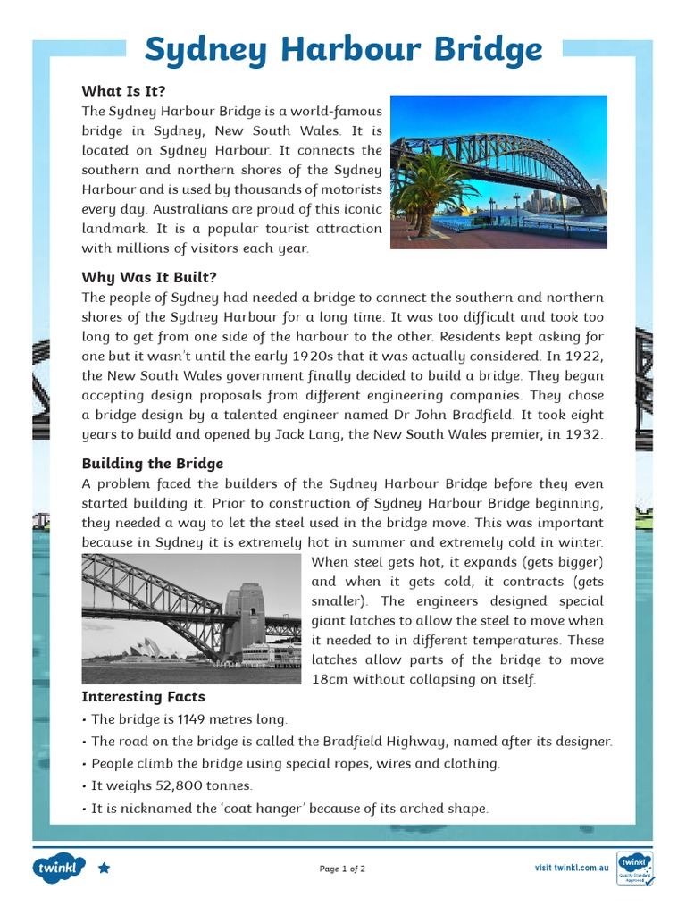 Sydney Harbour Bridge | PDF | Sydney