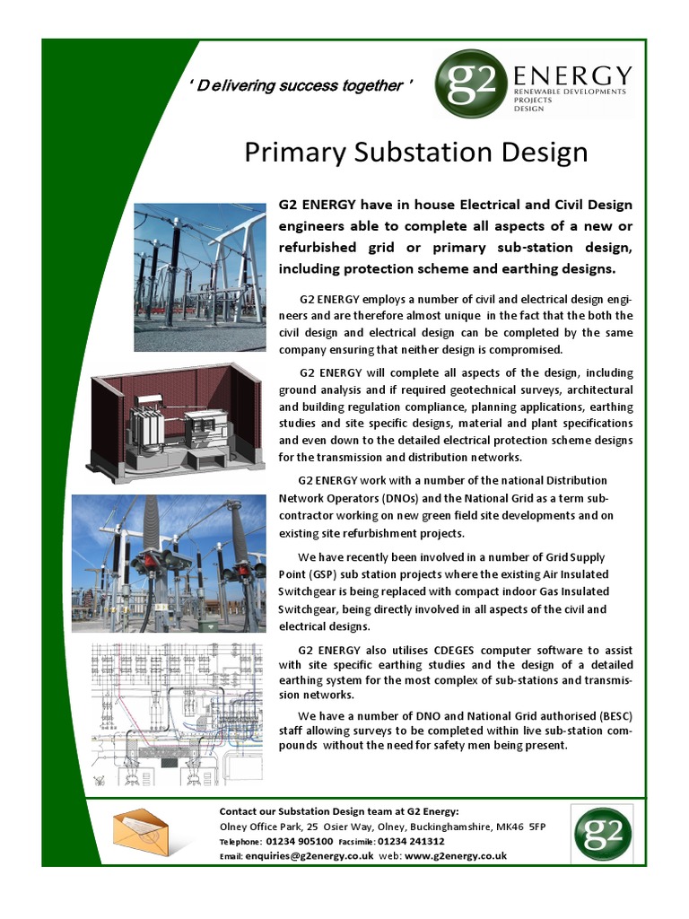 PDF 101030 Primary Substation Design Alterations | PDF | Electrical ...
