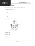 Question and Answer On Electrochemistry PDF | PDF | Redox | Electrochemistry