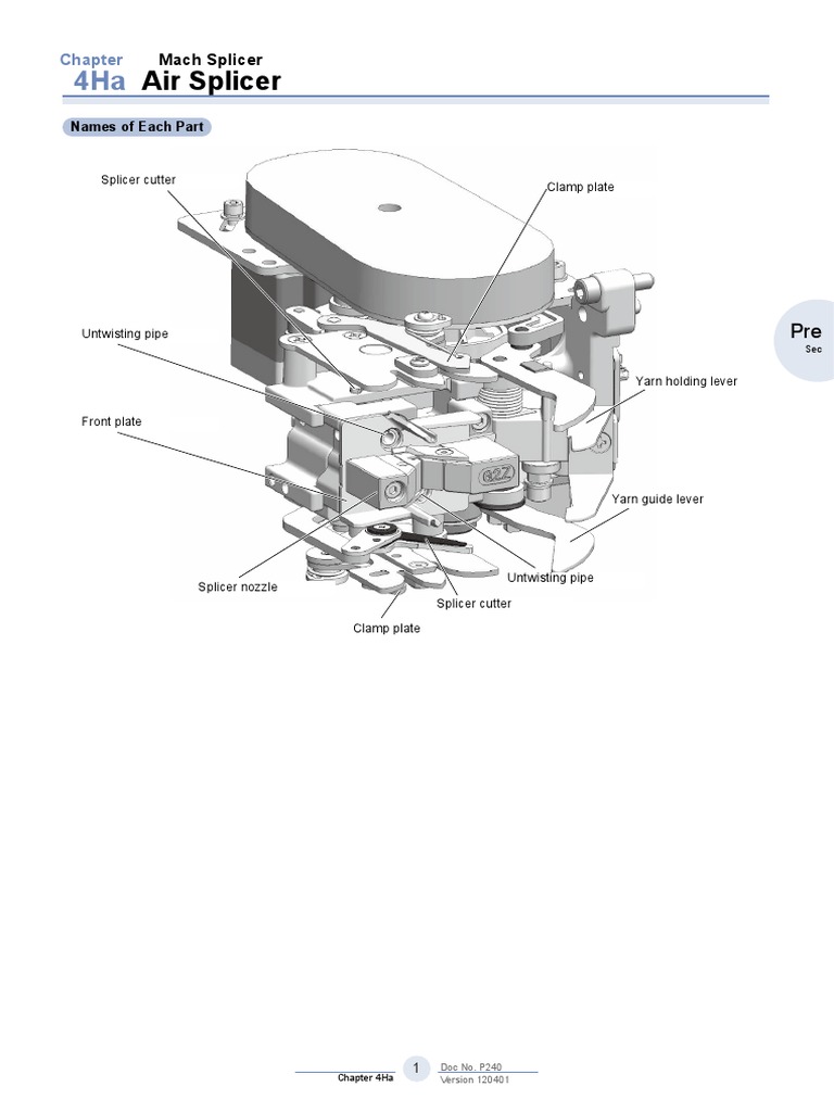 Air Splicer | PDF | Yarn | Bearing (Mechanical)