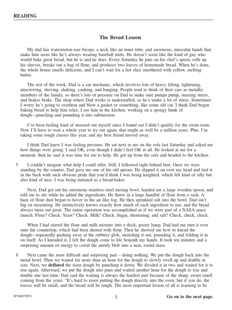 The Bread Lesson: How Baking Relaxes Both Body and Mind | PDF | Breads ...