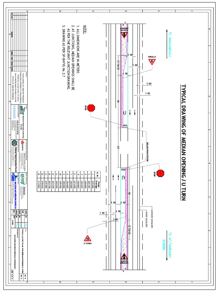 Median Opening Drawing | PDF