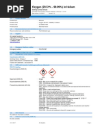 MSDS Oxygen Cylinder | PDF | Oxygen | Chemical Substances