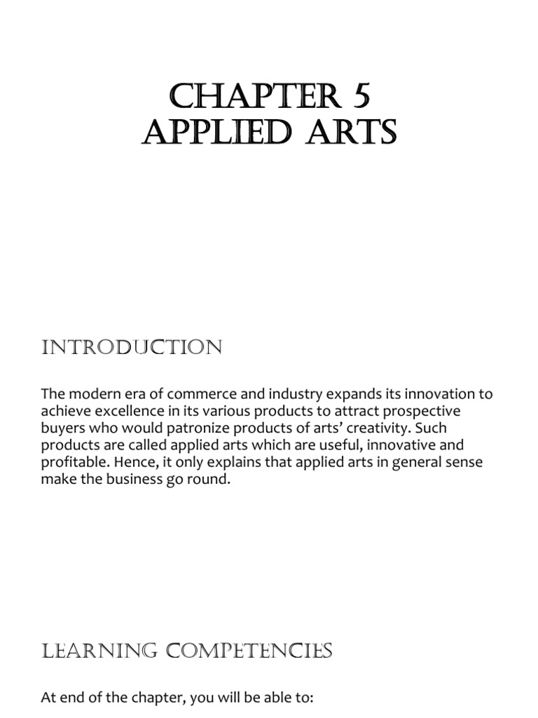Understanding Applied Arts | PDF | Origami | Pottery
