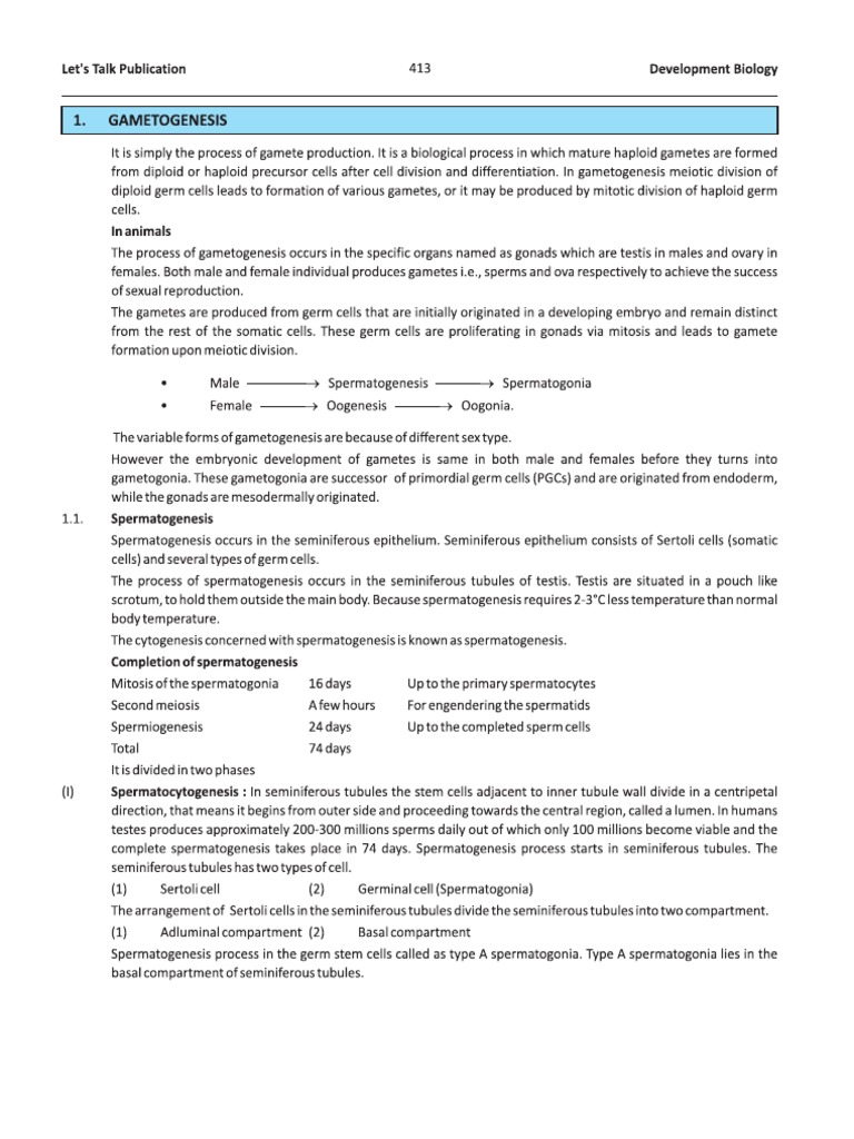 Letstalkacademy Development Biology | PDF