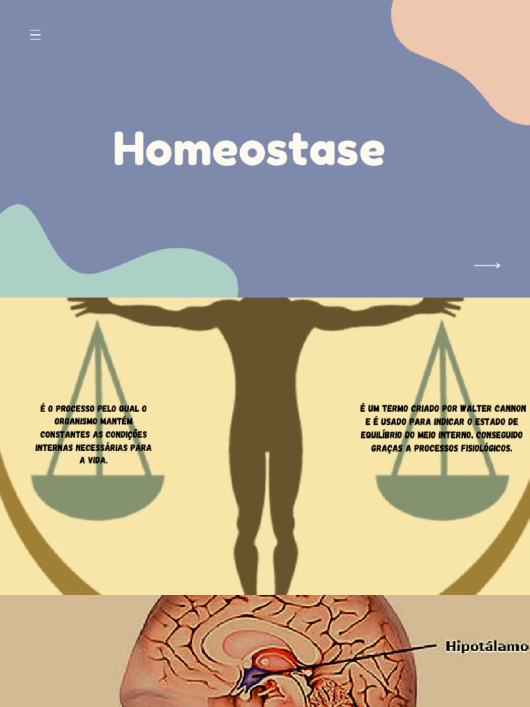 Homeostase | PDF | Corpo humano | Homeostase