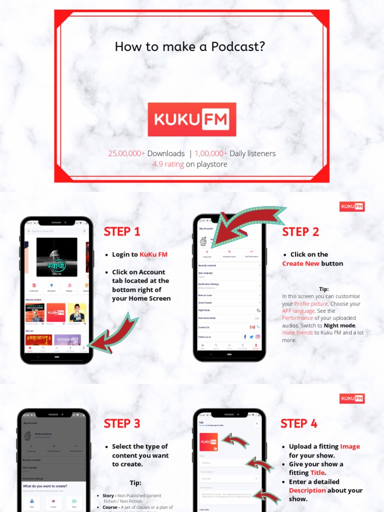 KuKu FM How To Make A Podcast | PDF | Social Media | Podcast