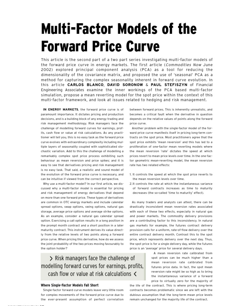 A Multi Factor | PDF | Principal Component Analysis | Option (Finance)