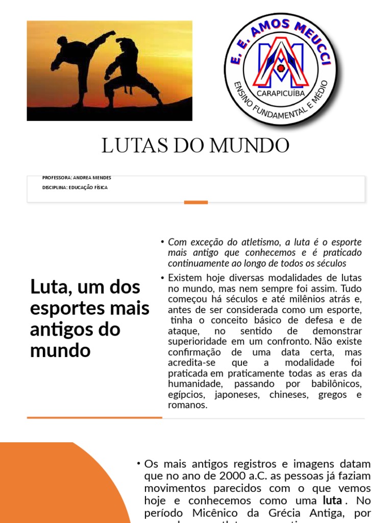 Lutas Do Mundo | PDF | Judô | Jiu-jitsu