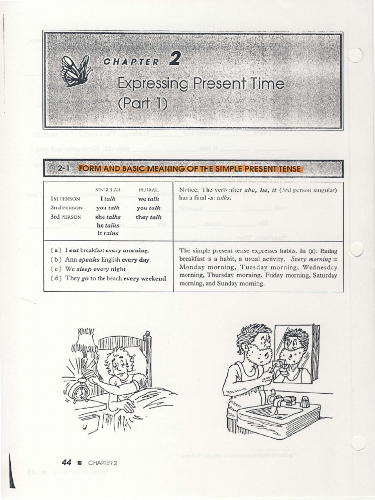 Expressing Present Time - Part 1 | PDF | Food And Drink