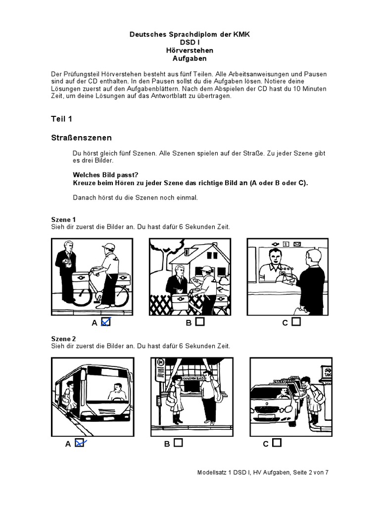 Modellsatz 1 - DSD1 - HV | PDF