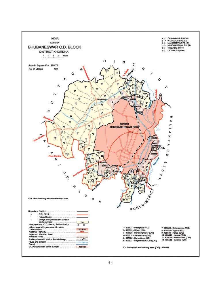 Bhubaneswar Map | PDF