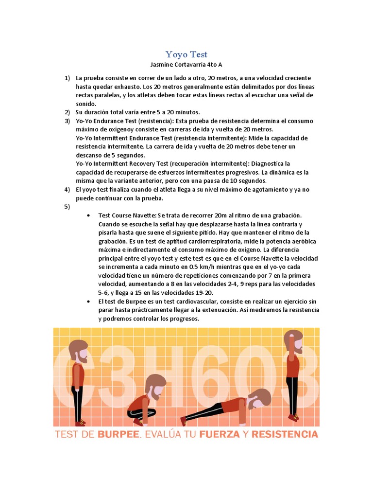 Yoyo Test Ed Fisica | PDF