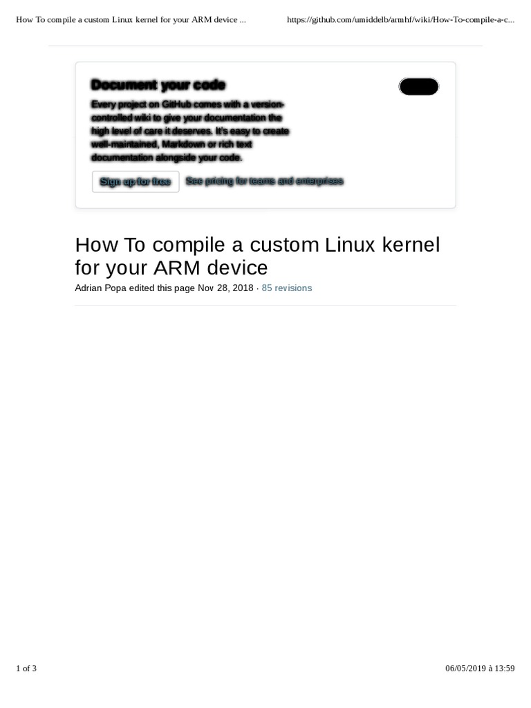 How To Compile A Custom Linux Kernel For Your ARM Device | PDF | Linux | Arm Architecture