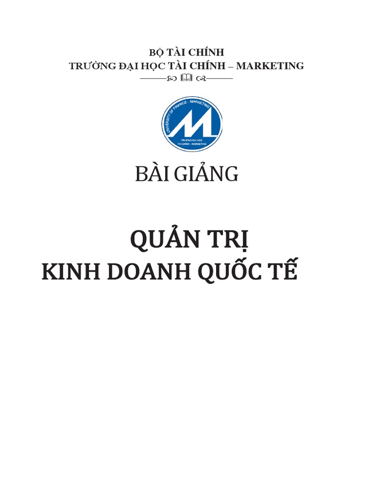 Tai Lieu Hoc Tap Mon QTKDQT | PDF