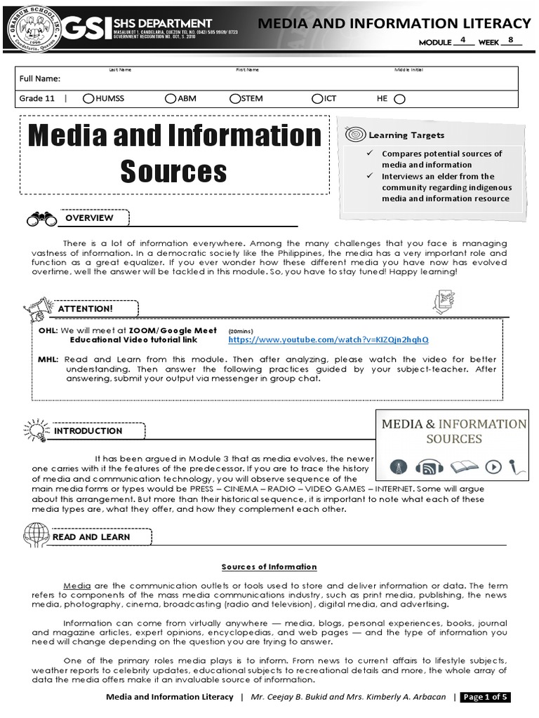 Media and Information Literacy Guide | PDF | Libraries | Mass Media