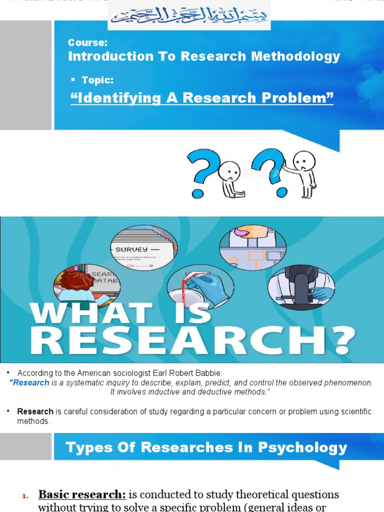 Identifying Research Problems in Psychology | PDF | Hypothesis ...