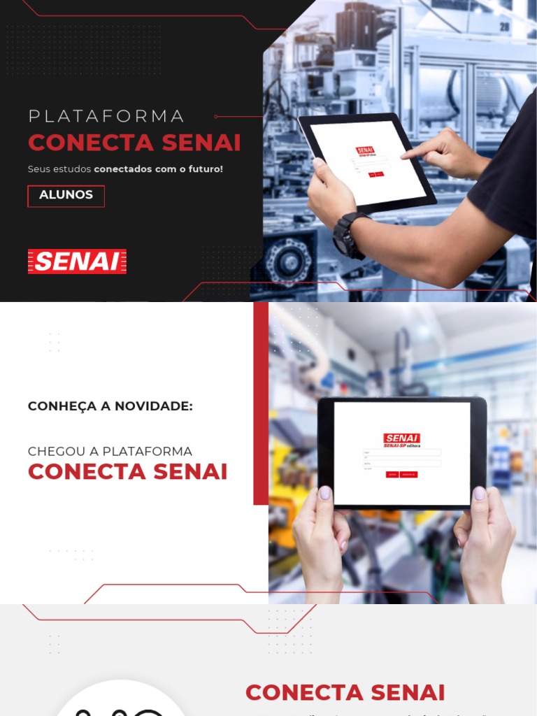 Conecta Senai - Passo A Passo Alunos | PDF | Aplicativo para celular | Internet