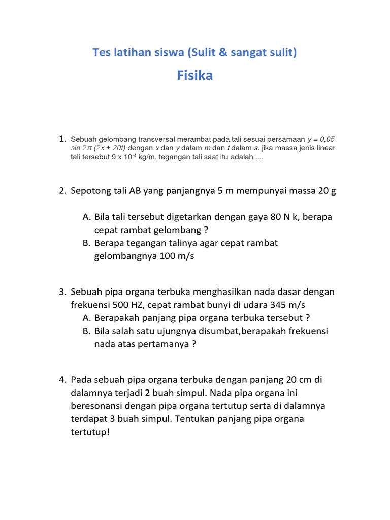 Fisika XI MIPA2 | PDF
