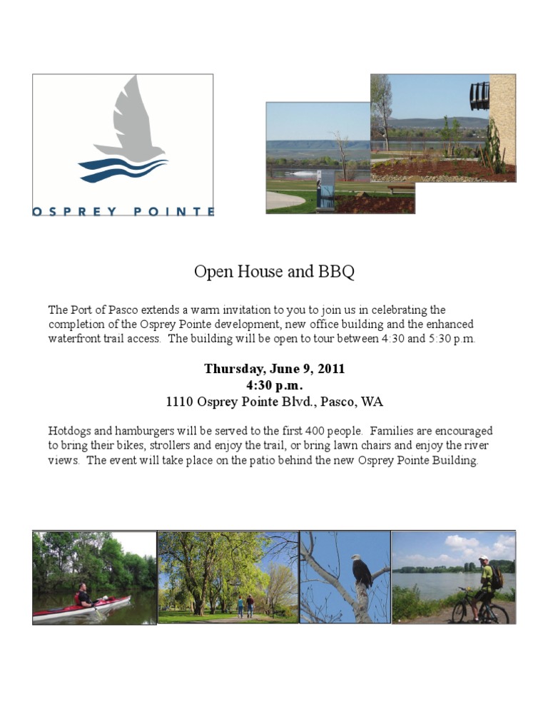 Osprey Pointe Open House BBQ Event | PDF | Social Science